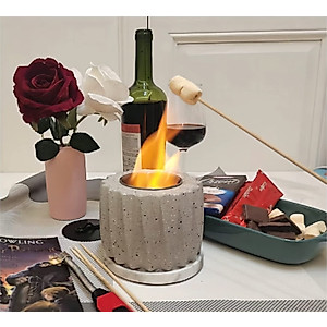 Romway Tabletop Fire Pit, Smokeless Tabletop Fire Bowl, Mini Tabletop Fire Pit, Portable Outdoor Tabletop Fire Pit, Tabletop Fire Pit Propane