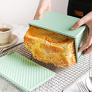 Non-Stick Bread Loaf Pans With Lid Metal Toast Molds Kitchen Bakeware Baking Pan For Bread Loaf Pate Toast Cake Toast Box Mold