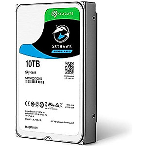 Seagate SkyHawk 10TB Surveillance Hard Drive - SATA 6Gb/s 256MB Cache 3.5-Inch Internal Drive (ST10000VX0004)