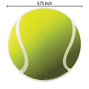 Car Magnet Tennis Ball Magnetic Decal for School Locker or Fridge, 3 3/4 Inch, Set of 5