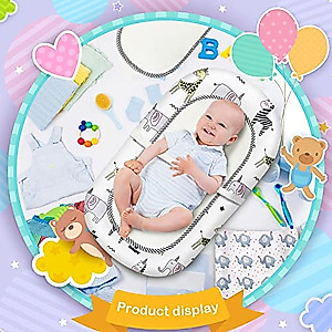 Kinlop 6 Pcs Changing Pad Cover and 6 Pcs Changing Pad Liners for Baby Girls Boys, Changing Table Pad Covers Changing Table Cover Liners Rainbow Boho Animal Woodland Changing Pad Sheets