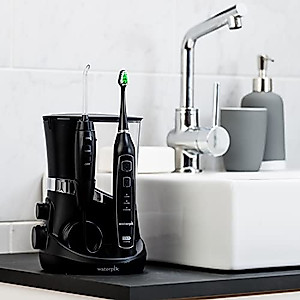 Waterpik Complete Care 5.0 Water Flosser + Sonic Electric Toothbrush, Black WP-862