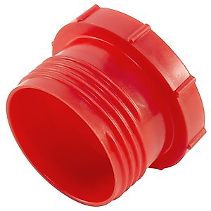 Caplugs 99394932 Plastic Threaded Plug for Flareless Tube and Nut Assemblies. PDE-6, PE-LD, to Plug Thread Size 9/16-18", Red (Pack of 200)