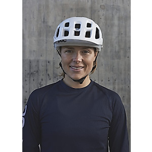 POC Tectal Race MIPS Cycling Helmet Hydrogen White/Opal Blue Metallic/Matt MED