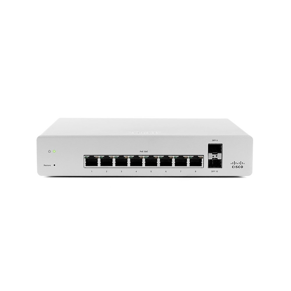 Meraki Cloud Managed MS220 Series 8 Port Gigabit PoE Switch - 8x 1GbE Ports - MS220-8P