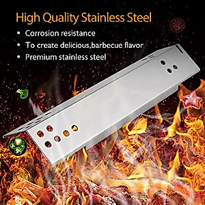 DGH474CRP 70-02-411 Heat Plate Shield Replacement Parts for Dyna Glo Heat Tent 70-02-507 DGH485CRP DGF481CRP-D DGF481CRP DGH474CRP-D BY14-101-001-04 DGX440SGN Dyna Glo 4 5 Burner Grill Parts 4 Pcs