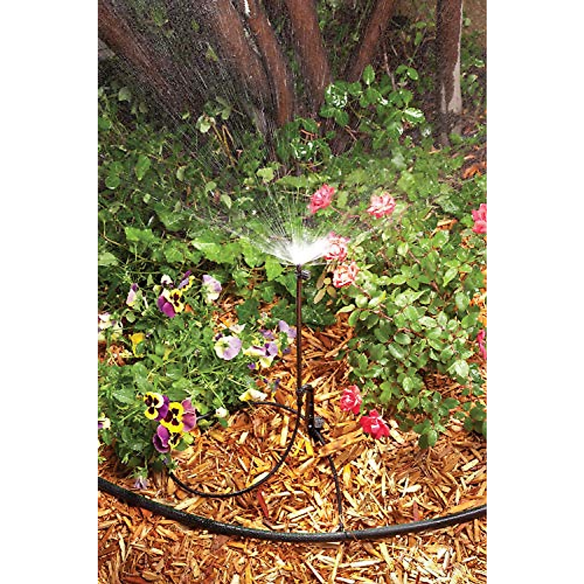 Rain Bird LNDDRIPKIT Drip Irrigation Landscape/Garden Watering Kit with Drippers, Micro-Bubblers, Micro-Sprays