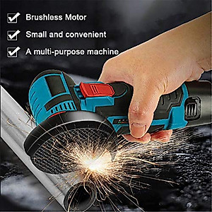 Gtest Mini Cordless Angle Grinder,12V Lithium-Ion Grinding Machine Electric Polishing Cutting Brushless Micro Angle Grinder Power Tool,1 Battery