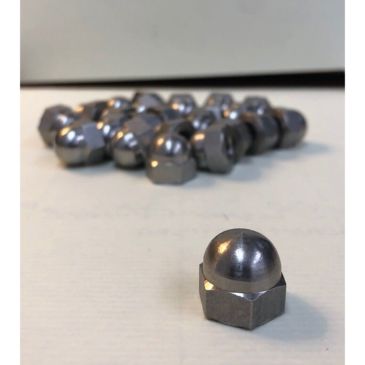 5/16 Acorn Cap Nut Extra High & Wide Round 5/16-18 Solid 18-8 9/16x9/16 WxH (50)