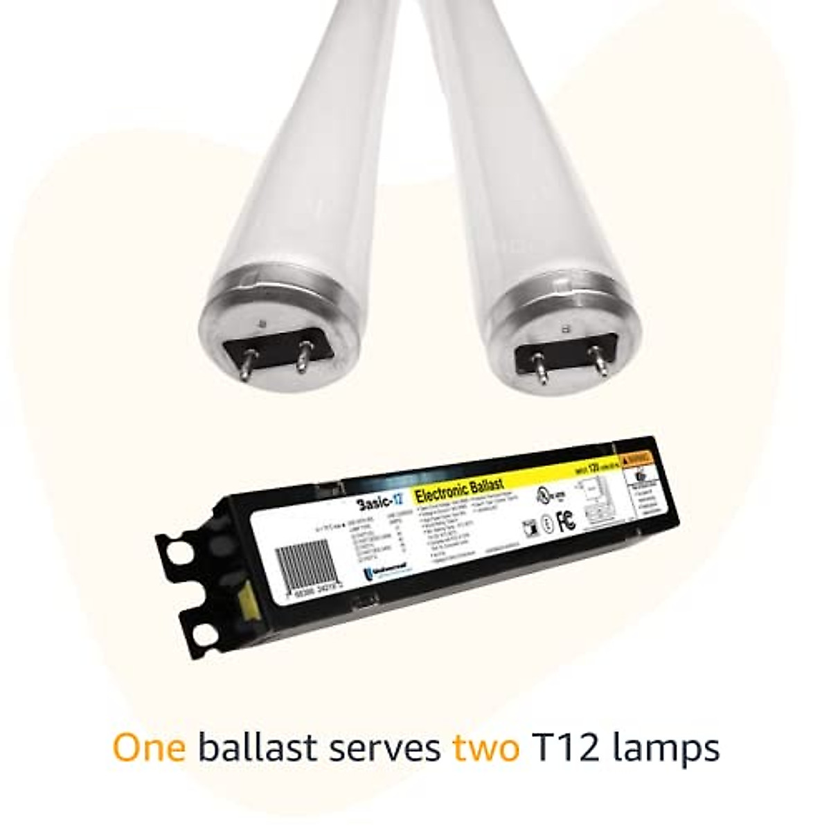 Universal Lighting Technologies B234SR120M-A000I Electronic Ballast, Fluorescent, T12, 2-Lamp, 120V, Black