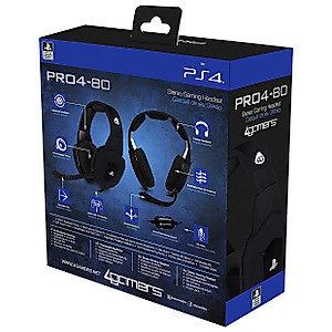 PRO4-80 Premium Gaming Headset Black for PS4