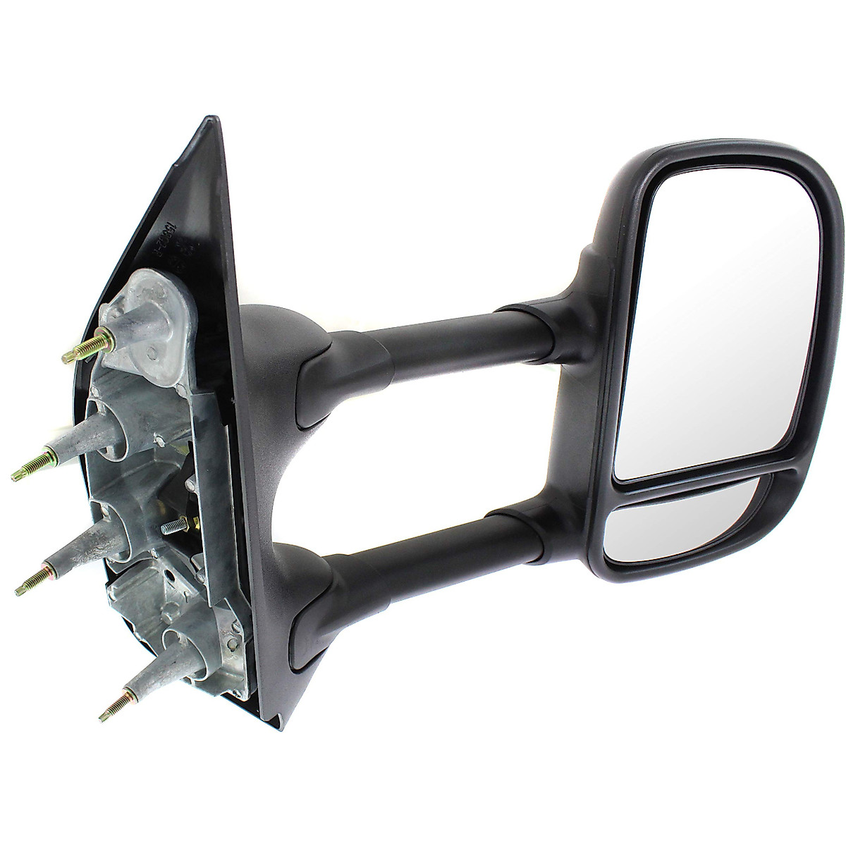 GO-PARTS - Towing Mirror for Ford Econoline Van 2003-2014, Right (Passenger), Manual Adjust and Folding, Non-Heated, Textured, Without Auto-Dimming, Blind Spot Detection, Memory & Signal Light,