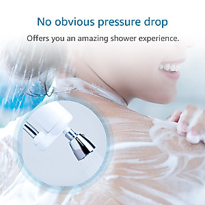 AQUA CREST FXSCH Shower Filter Replacement for GE, Every 6 Months, White