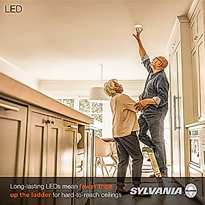 SYLVANIA 5”/6” LED Recessed Downlight with Trim, 9W=65W, Dimmable, 5 CCT Selectable (2700K, 3000K, 3500K, 4000K, 5000K), Wet Rated / UL / Energy Star -12 Pack (62237)