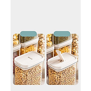 Frianchlly 2PCS Airtight Food Storage Containers Set with Lids PP Free Plastic Dry Food Canisters for Kitchen Pantry Organization and Storage (800ml/28.16oz)