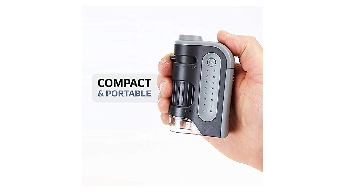 Carson MicroBrite Plus 60x-120x Pocket Microscope - Compact & Powerful