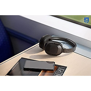 PHILIPS Active Noise Cancelling Headphones Wireless Bluetooth H6506 Flat Folding Lightweight Over Ear Wireless Headphones w/Multipoint Bluetooth Connection 30h Playtime with Deep Bass for Home/Office