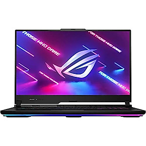 ASUS ROG Strix Scar 17 (2023) Gaming Laptop, 17.3” QHD 240Hz/3ms, 100% DCI-P3 Display, GeForce RTX 4090, AMD Ryzen 9 7945HX, 32GB DDR5, 1TB PCIe SSD, Wi-Fi 6E, Windows 11 Pro, G733PY-XS96, Off Black