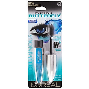 L'Oreal Paris Voluminous Butterfly Mascara, Waterproof, Black, 0.22 Fl. Oz., 1 Count