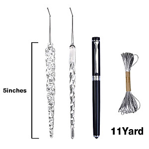 VGOODALL 36PCS Christmas Snowflake Decorations, 4inch Icicles Ornaments Set Clear Snowflake Acrylic Christmas Ornaments for Santa Outdoor Party Tree Decoration Craft