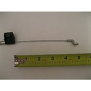 Recliner Repair Parts: Recliner Pull Handle Cable Release 4 1/2 Inch Black Oval with S Tip