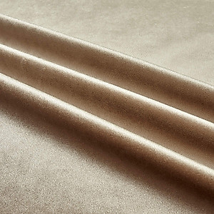 Plush Darling Velvet Beige, Fabric by the Yard