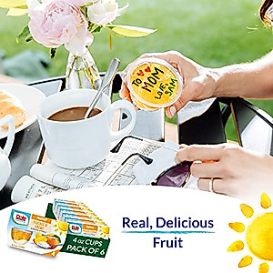 Dole Fruit Bowls Peaches & Creme Parfait, Gluten Free Healthy Snack, 4.3 Ounce 4 Count (Pack of 6)