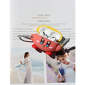 Case Design for Apple AirPods Pro Case Adorable Cartoon Cover Silicone Shockproof 3D Monster Cute Kawaii Protective Case Anti-Fall Case for Airpod Pro Case with Carabiner Ring