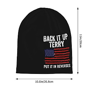 YVNUM Back It Up Terry Put It in Reverses Winter Beanie Hats for Men Women,Warm Cozy Knitted Cuffed Skull Cap