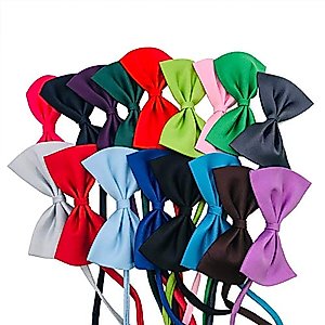 PET SHOW Pack of 50pcs Baby Boys Girls Dog Bow Ties Pet Cat Bowties Collar for Wedding Party Grooming Accessories Color Assorted