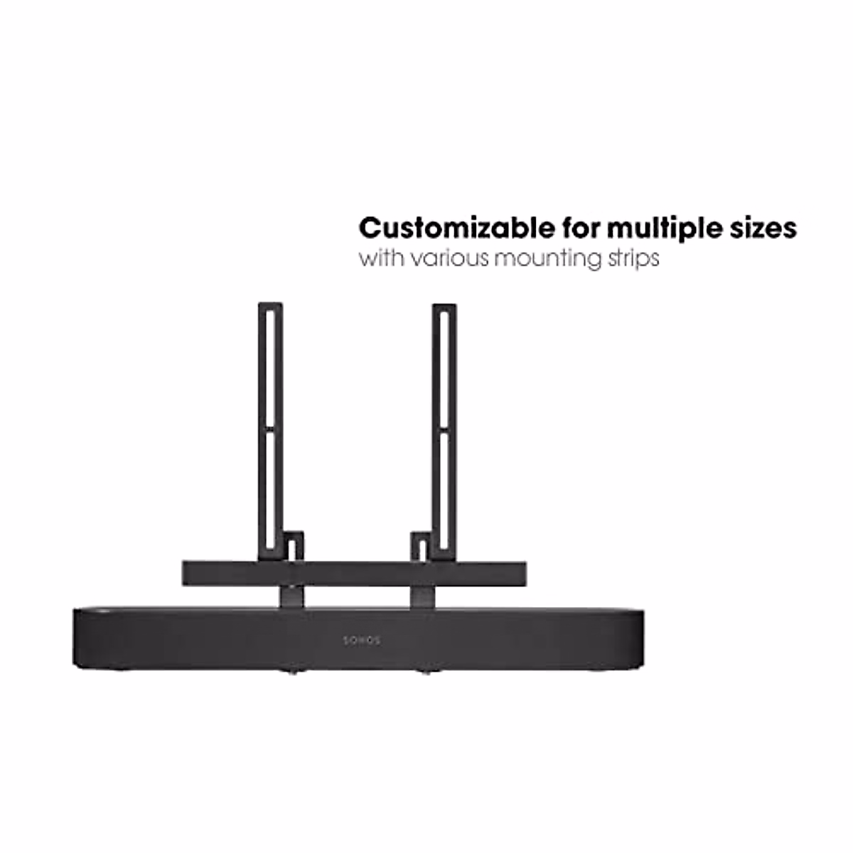Vogel's SOUND 3550 soundbar mount | Also fits Bose Soundbar 500/700 | Sonos Arc/Beam/Playbar | Samsung | Sony | LG and JBL | mount for VESA 100 to 600 | Black | Max. 14.3 lbs (6,5 kg)