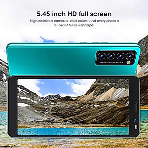 KIKYO Unlocked Smartphones,LANDVO Rino4 Pro 5.45in Dual SIM Unlocked Cell Phone,1GB RAM + 8GB ROM,2MP+5MP Dual Camera,Face ID Android Phone with 2200mAh Battery(Green)