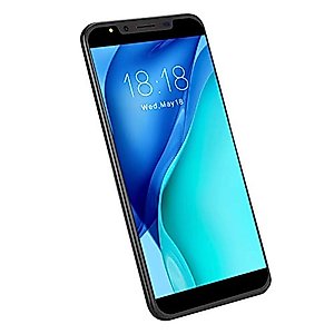 Dilwe M30PLUS 5.72in Smartphone, International Version 3G Smart Phone, 512MB + 4G Memory Dual SIM+Memory Card Slot Cell Phone for Android System(Black)