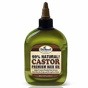 Difeel Premium 99% Natural Castor Hair Oil 7.1 ounce (2-Pack)