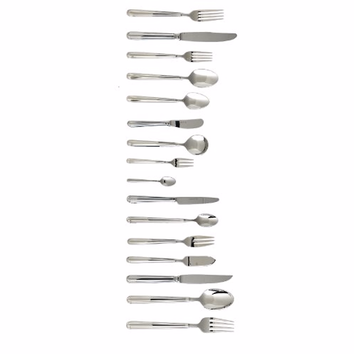 Fortessa Metropolitan 18/10 Stainless Steel Flatware Table Fork, Set of 12