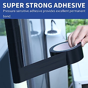 TAPEBEAR Corrosion Protection Pipe Tape, Wrap Pipe Tape for Drain Pipe, Metal Electrical Outdoor Underground Pipe, Waterproof PVC Black Tape, Duct Anti-Corrosion and Protection, 2Inch X 33Yard