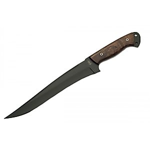 BUCKNBEAR KNIVES Best Hunting Knife – Hunting Knife and Sheath Custom Handmade High Carbon Black Fixed Blade Fishing Filet Knife (Burlwood handle) – BucknBear