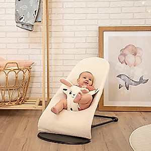 JANABEBE Cover - Liner Compatible with Baby Bouncer Babybjorn Soft, Balance, Bliss and Mini (Fleece, Rabbit)