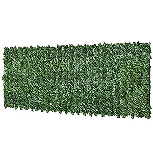 Artificial Ivy Privacy Fence Screen Artificial Green Wall,Artificial Green Wall, Plant Wall Panel Screen Fencing Roll Ivy Privacy Screen Outdoor Wall Covering(Size:1x1m/3.28x3.28ft)