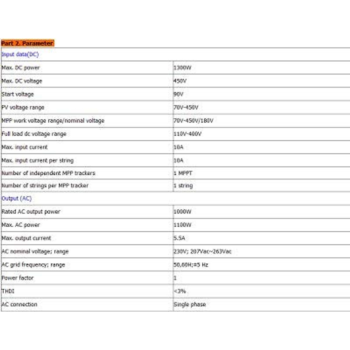 GOWE 1000W 230V AC Single Phase DC to AC on Grid with LCD display RS232 IP65 for Australia Grid Tie Solar Inverter