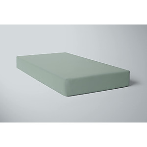 One Kind Premium Bamboo Jersey Fitted Mini Crib, Pack N Play, Playard Sheets for Baby Boys or Girls (Eucalyptus)