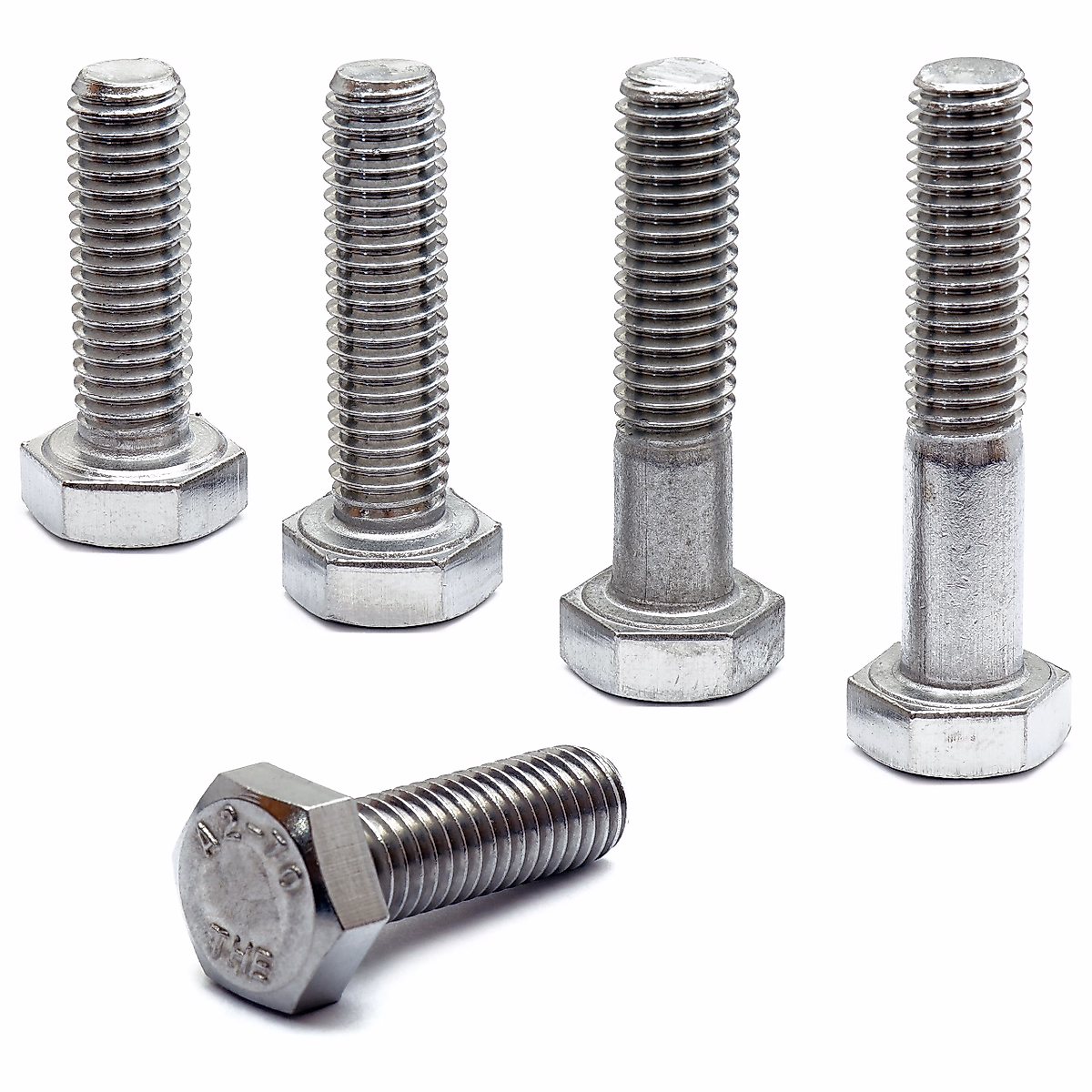 MonsterBolts - M8 x 35mm Hex Head Cap Screws, DIN 933, A2 Stainless Steel, 10 Pack