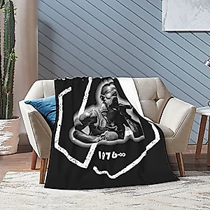 Chester Bennington Blanket Flannel Super Soft Fleece Lightweight Throw Blanket for Bed Couch Sofa Bedroom Warm Blanket 50"X40"
