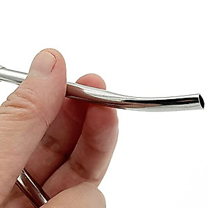 8 Pieces Stainless Steel Drinking Straws with Filter Spoon Reusable Yerba Mate Bombilla Metal Tea Straws 5Inch