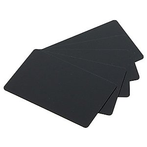 Evolis PVC-U plastic cards, 500 pcs. 30 mil, mat blank black, C8001 (30 mil, mat blank black)