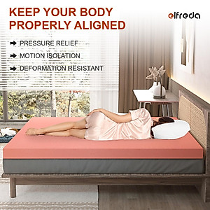 Elfreda 3 Inch Hospital Mattress Topper Pressure-Relieving Bed Topper, Mattress Pad Hospital in a Box 72 * 33 * 3 Inches