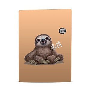 Head Case Designs Officially Licensed Animal Club International Sloth Faces Vinyl Faceplate Gaming Skin Decal Compatible With Sony PlayStation 5 PS5 Digital Edition Console and DualSense Controller