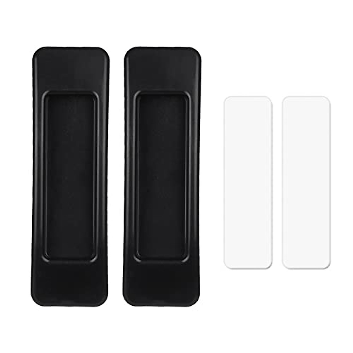 SERAVI Door Handles， Open Sliding Door Handles Furniture Knobs Interior Self-Adhesive Plastic Cabinet Multi-Purpose Wardrobe Pulls Safe