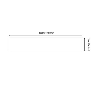 funlife 14Pcs Self-Adhesive Vinyl Stair Riser Stickers, Peel and Stick Staircase Decal Contact Paper, 39.37"x7.09" Pure White