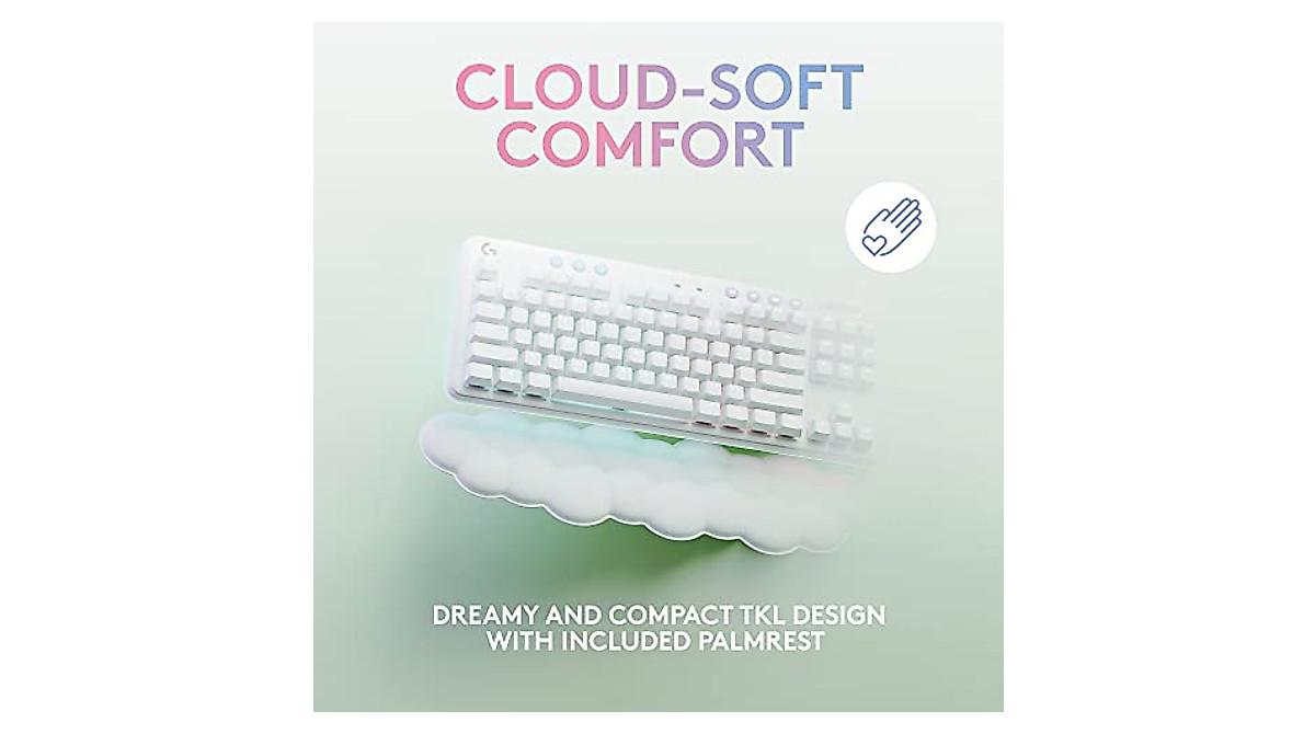 Logitech G715 Wireless Mechanical Gaming Keyboard - White Mist